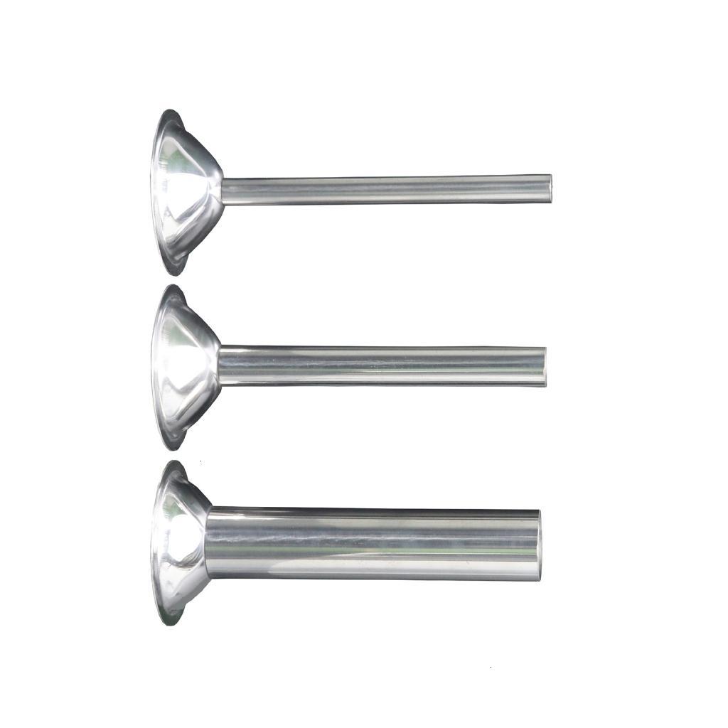 Set of 3 Durable Stainless Steel Sausage Stuffer Tubes Sausage Filling ...