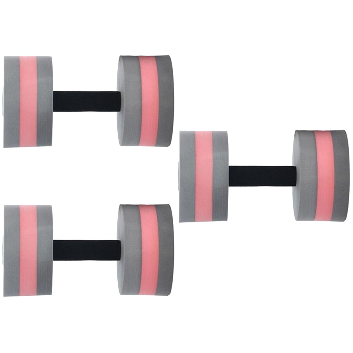 Set of 3 EVA Dumbbell for Swimming Aquatic Water Dumbbells Pool ...