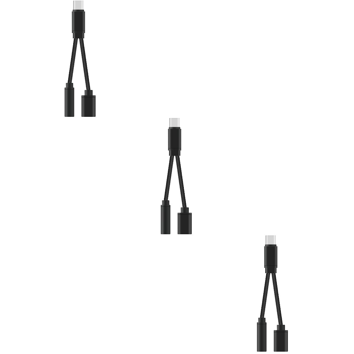 Set of 3 Earphones USB C to Adapter Converter Rabbit Decoration ...