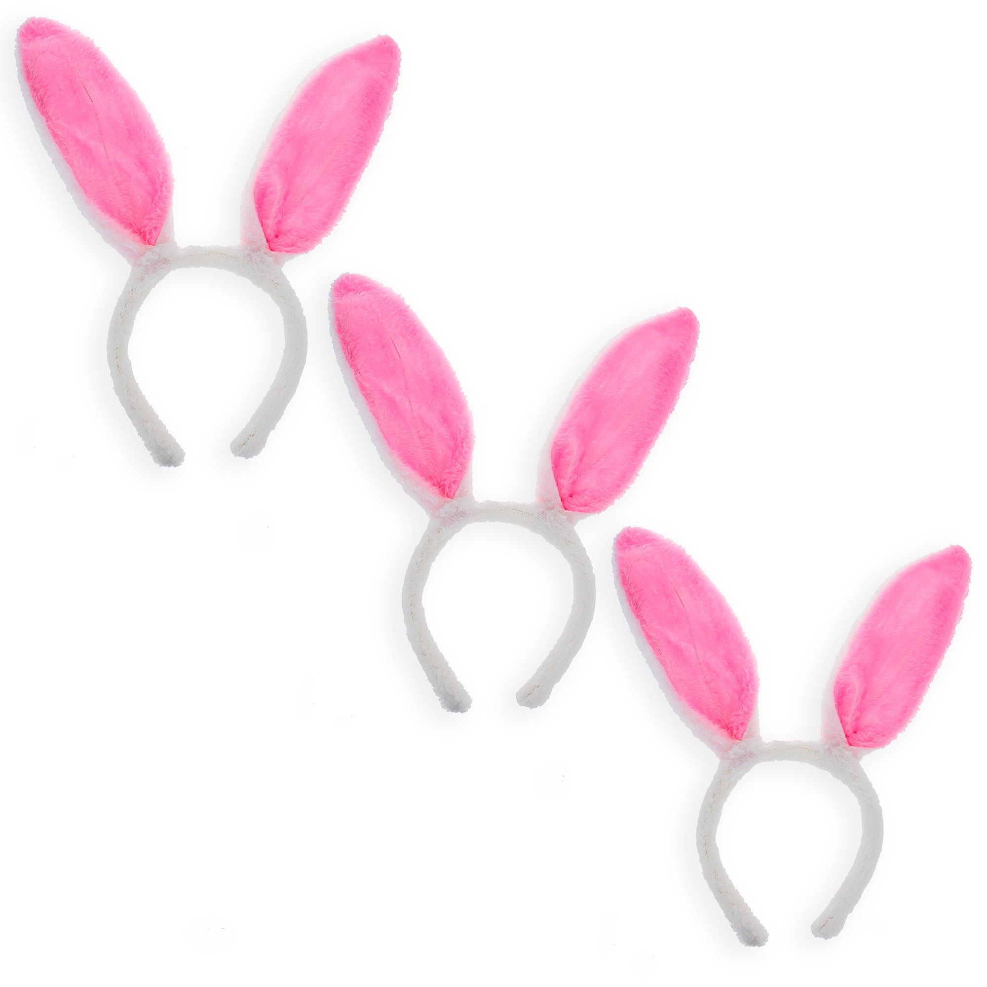 Set of 3 Easter Fabric Bunny Ear Headbands, Each 11.7 Inches - Walmart.com