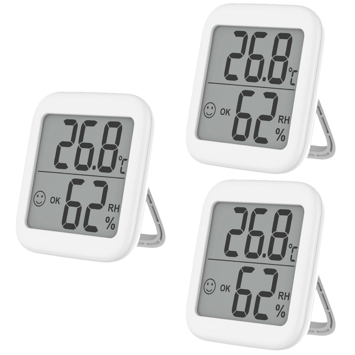 Set of 3 Electronic Humidity Gauge Thermometer - Walmart.com