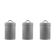 Vesteel Kitchen Canister Set of 3 Food Storage Jars with Bamboo Lids ...