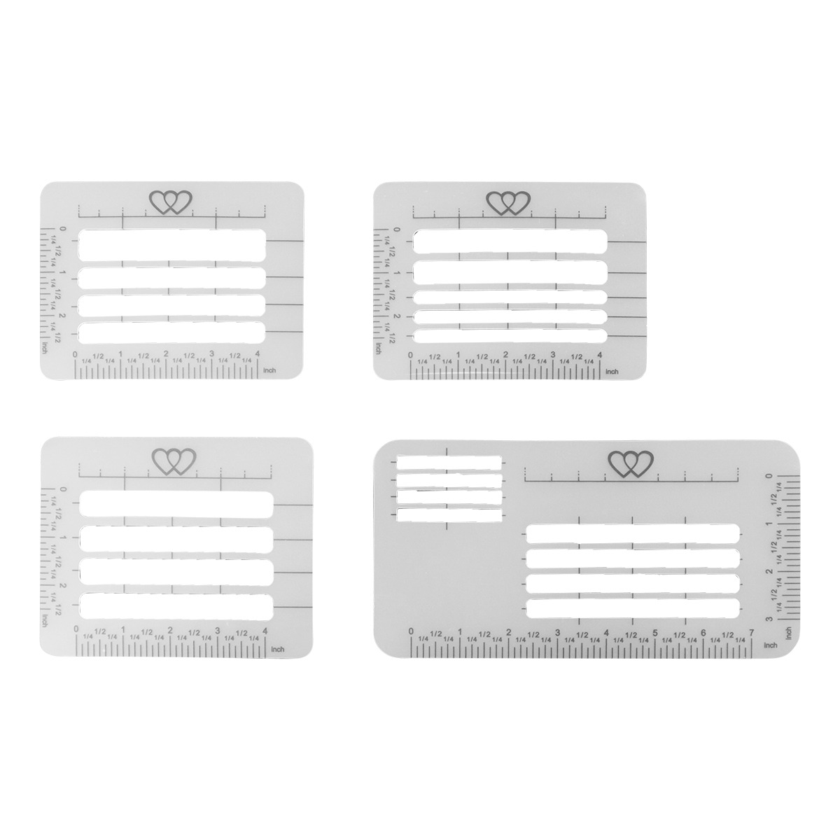Set of 3 Envelope Address Template for Stencils Kids Child White ...