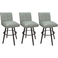 Set of 3 Extra Tall Swivel Metal Stools - Sommerville - Watusi Teal ...