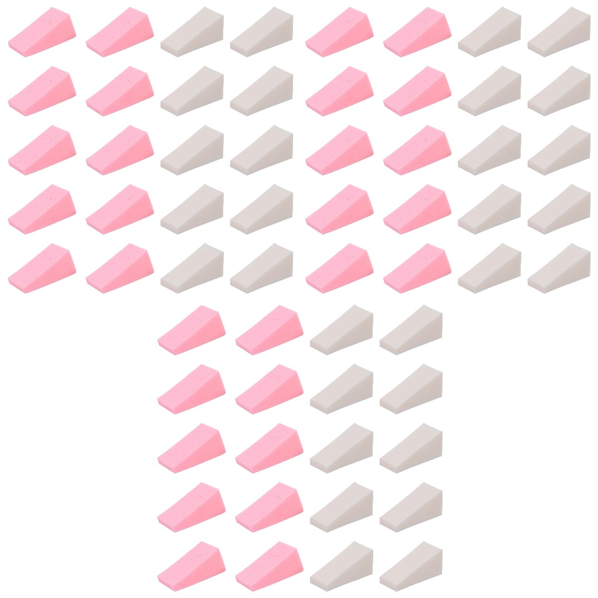 Set of 3 Face Sponges for Cleansing and Exfoliating Triangle Puff ...