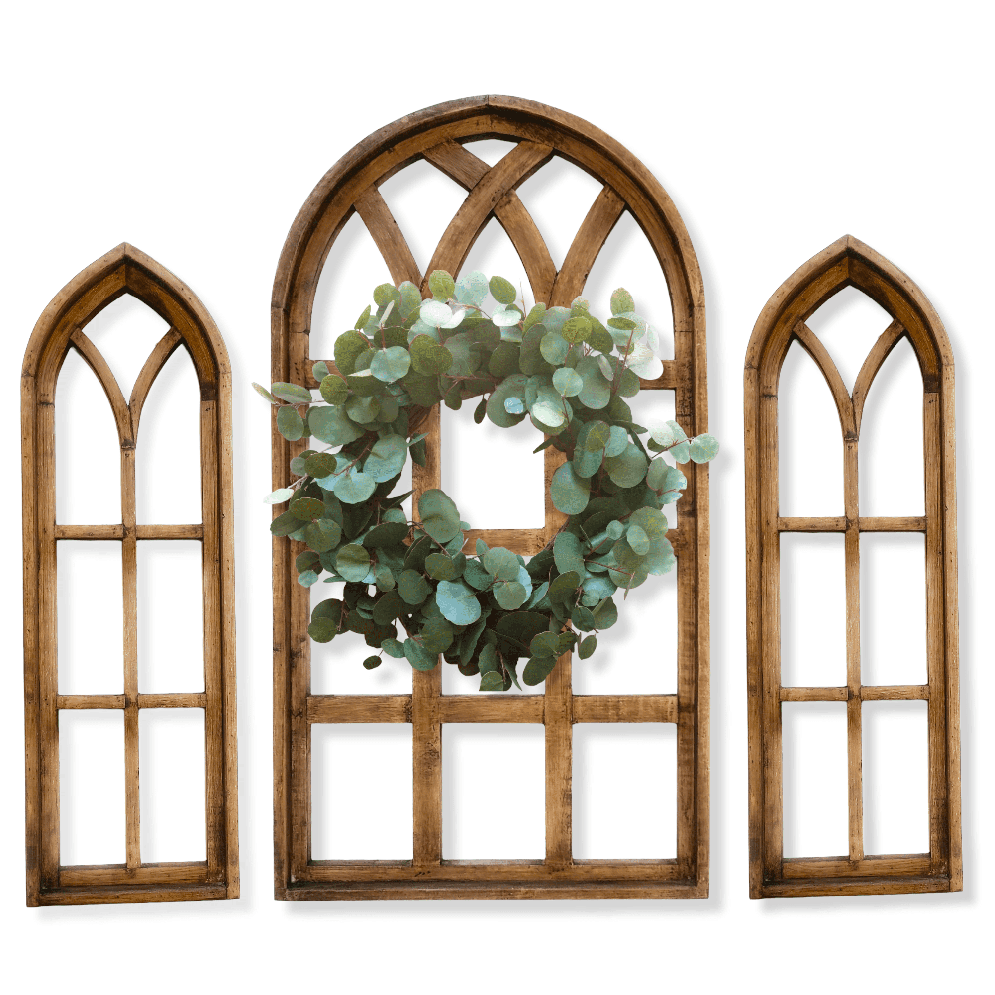 Set of 3 Farmhouse Wood Large Sunset Grove Window Collection- The ...