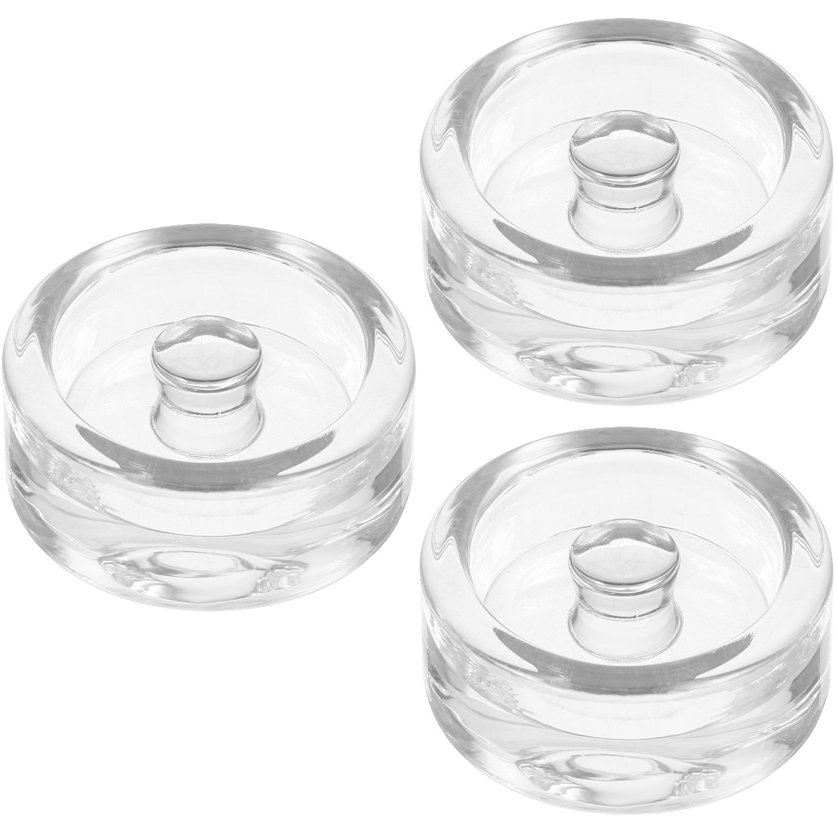 Set of 3 Fermented Glass Weights Fermentation Lid Wide Mouth Jars Lids ...