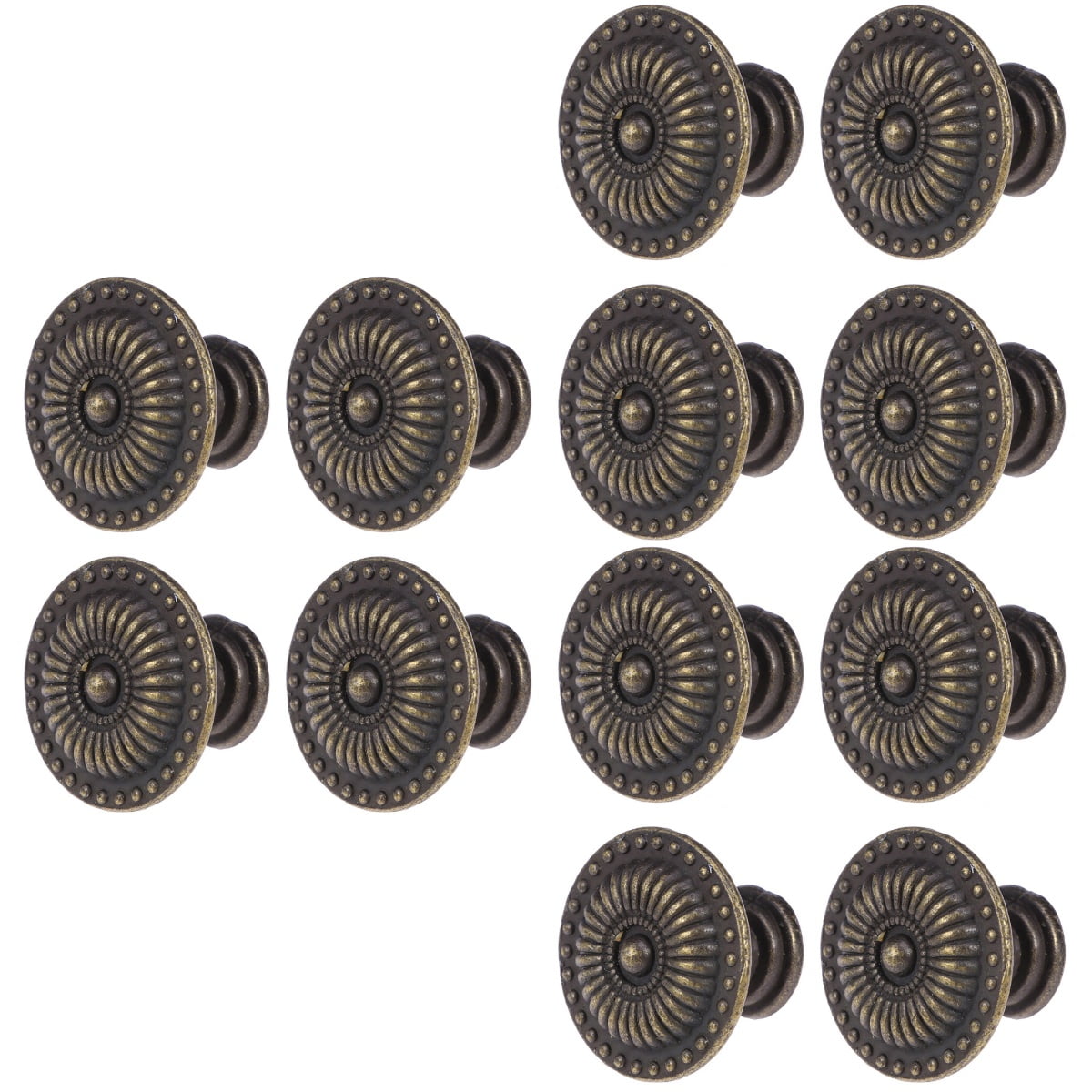 Set of 3 Floral Pull Handle Drawer Knobs Wardrobe Pulls Handles Door ...