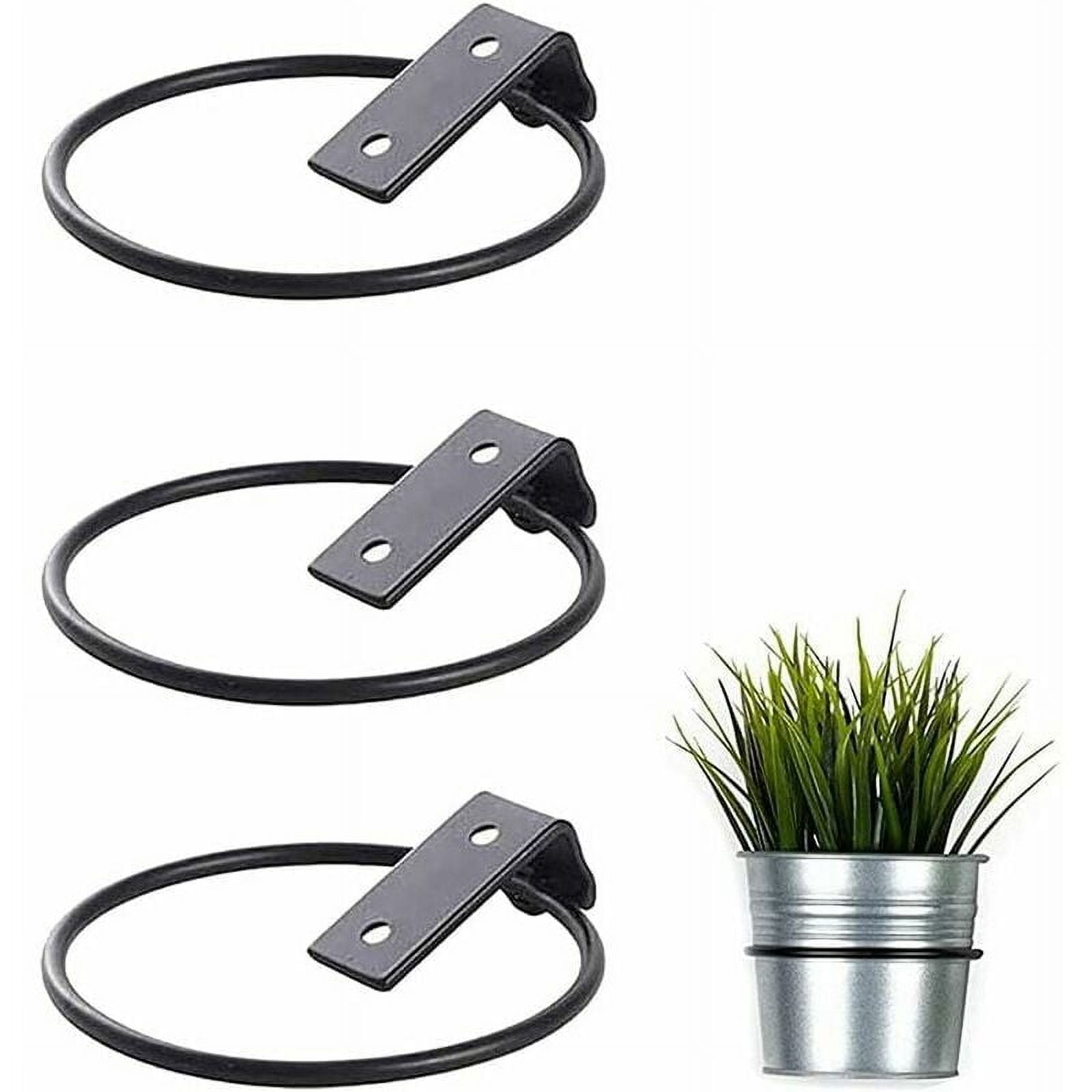 Set of 3 Flower Pot Wall Bracket, Foldable Metal Flower Pot Bracket ...