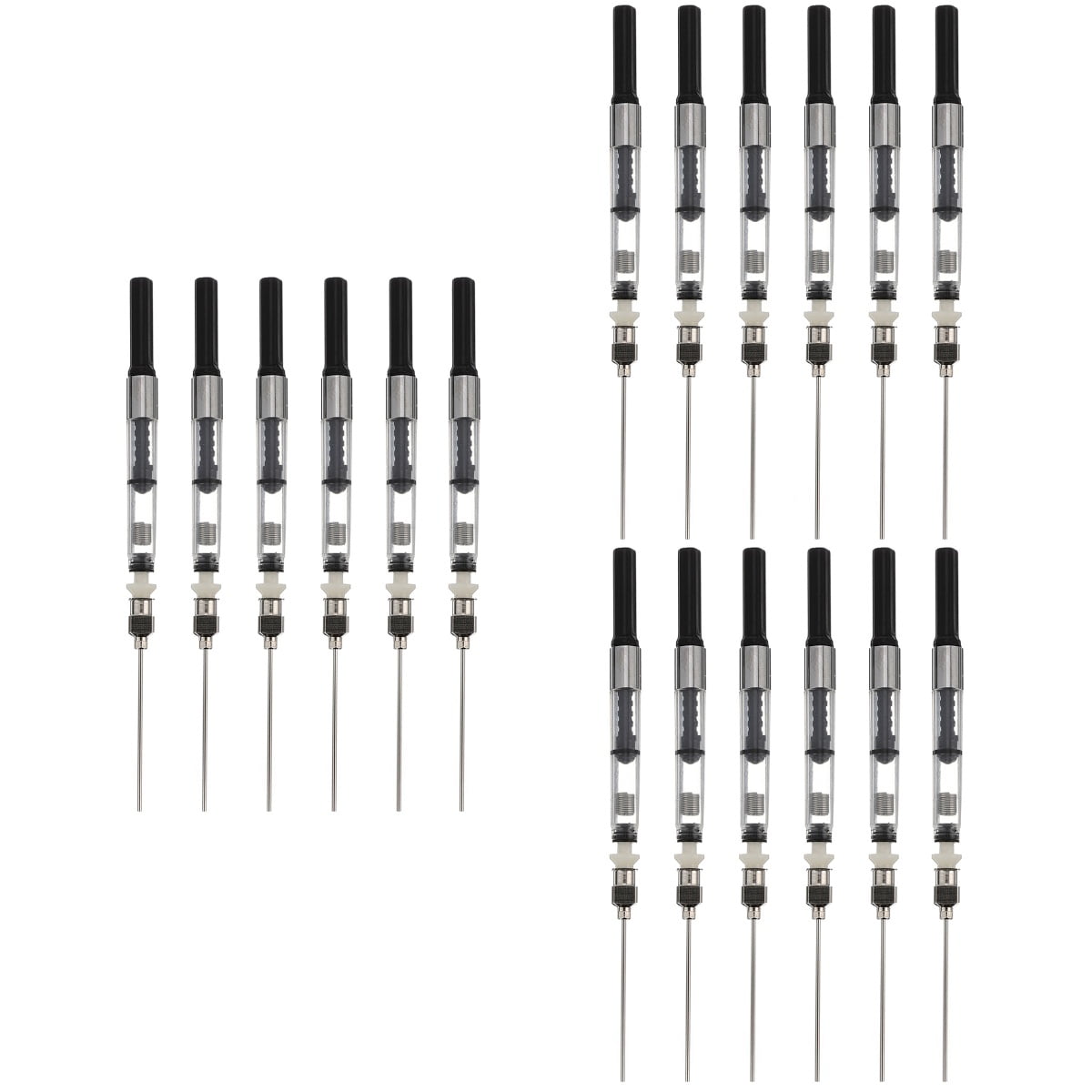 Set of 3 Fountain Pen Converter Tool Black Pens Ink Injector Student ...