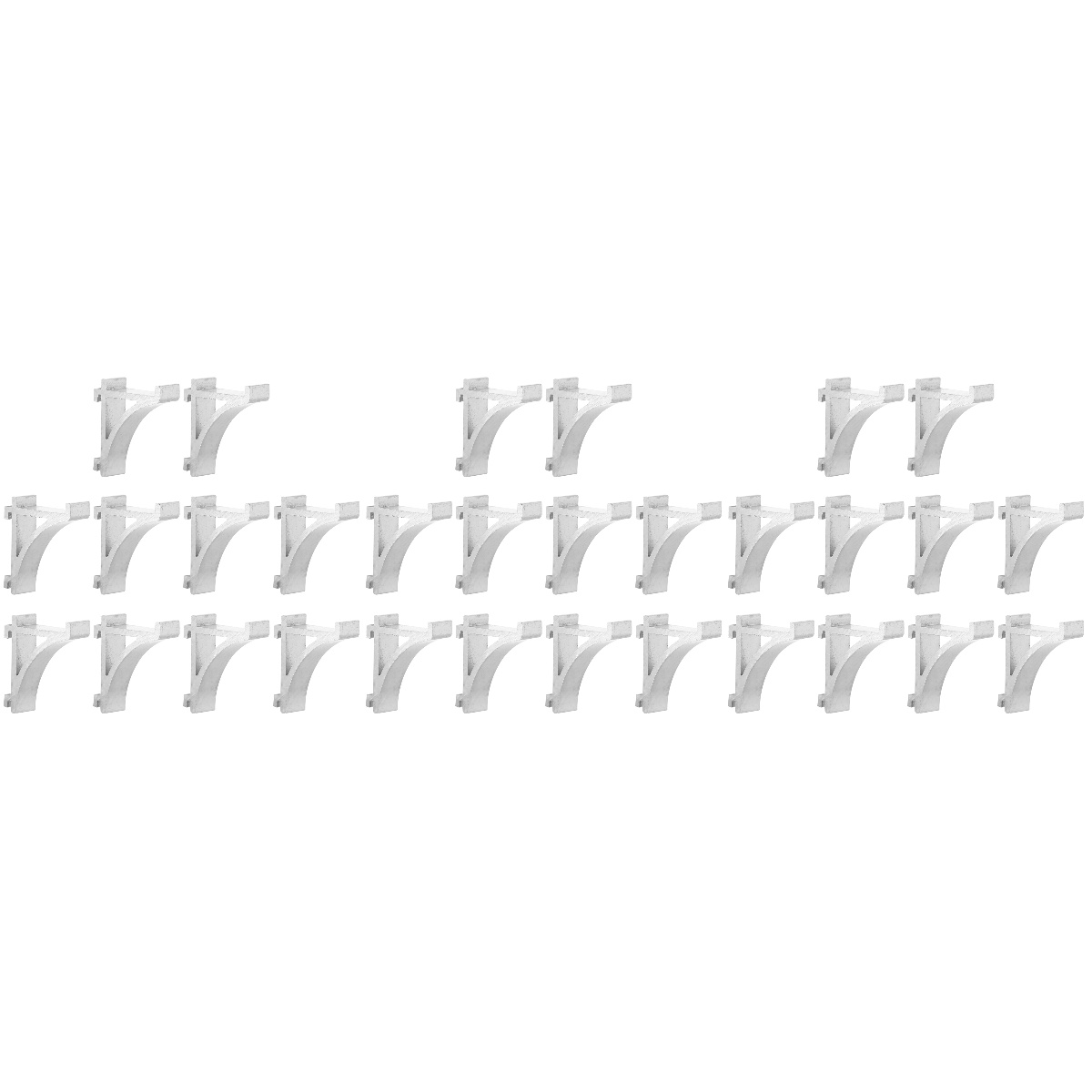 Set of 3 Freezer Shelf Clip Pegs for Shelves Support Buttons ...