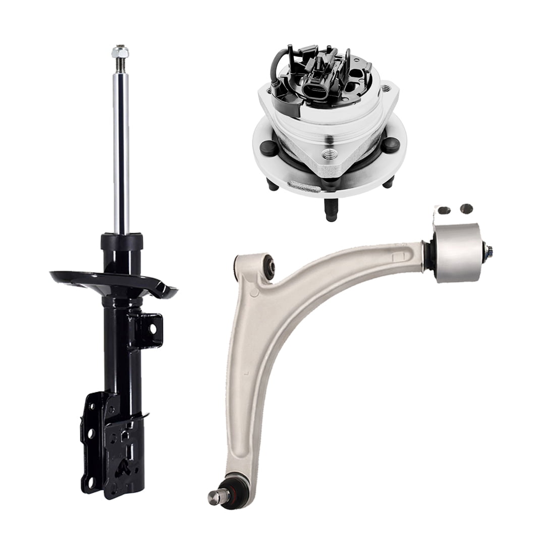 Set of 3 Front Left Lower Control Arm Ball Joint-Suspension Strut ...