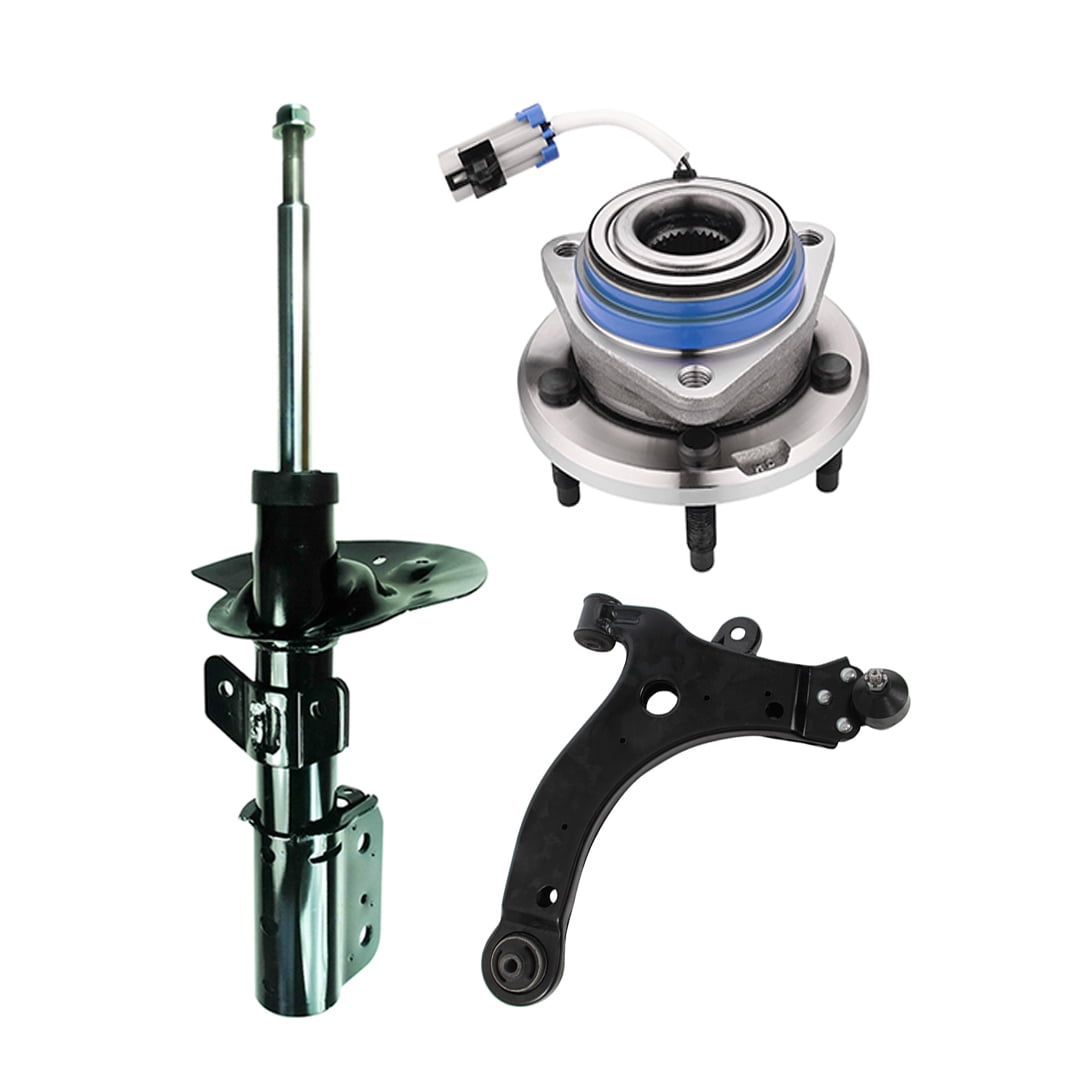 Set of 3 Front Left Lower Control Arm Ball Joint-Wheel Hub Bearing ...
