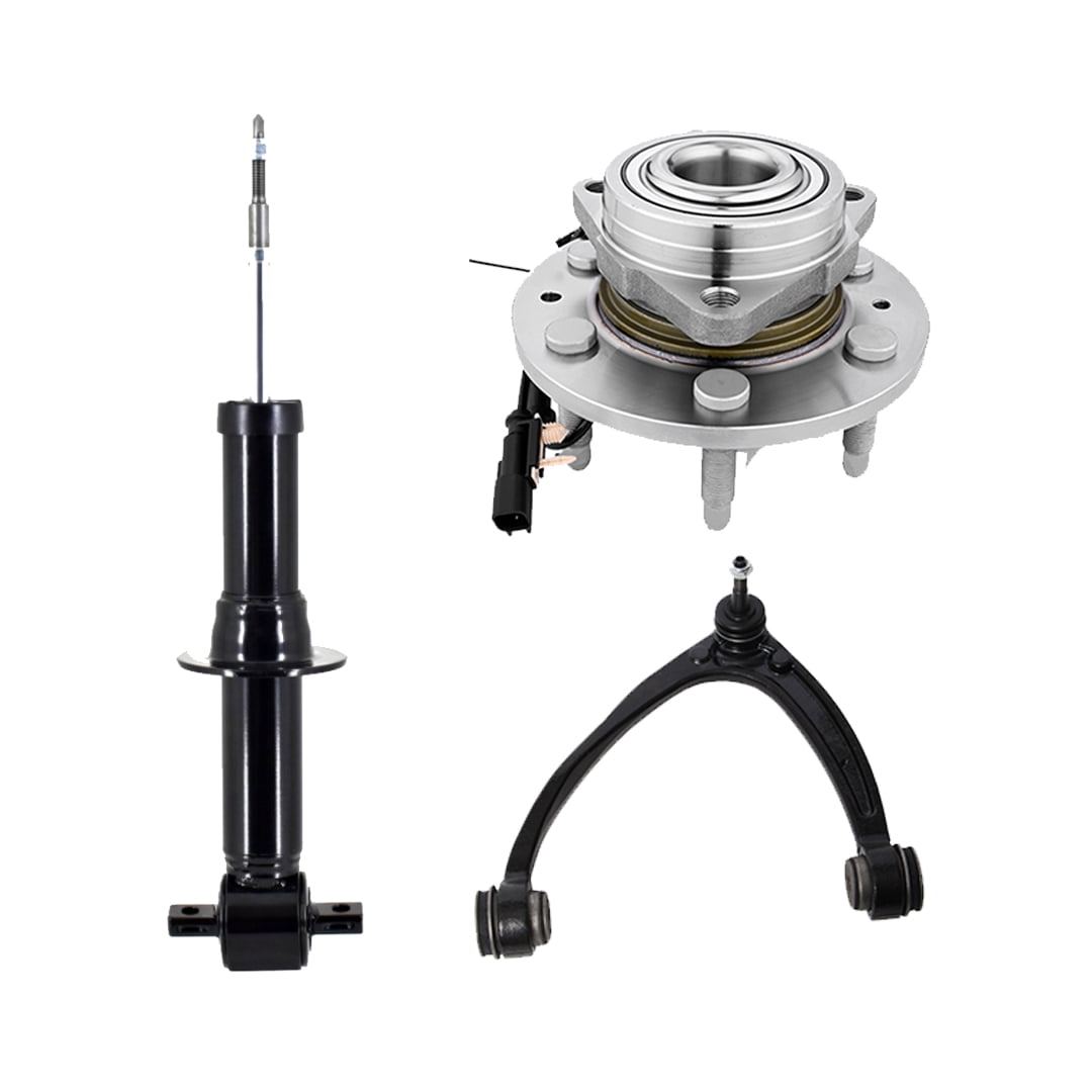 Set of 3 Front Left Upper Control Arm Ball Joint-Wheel Hub Bearing ...