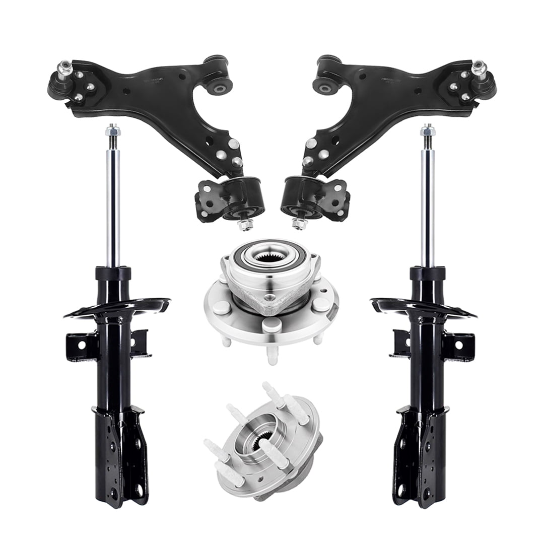 Set of 3 Front Lower Control Arm Ball Joint-Wheel Hub Bearing Assembly ...