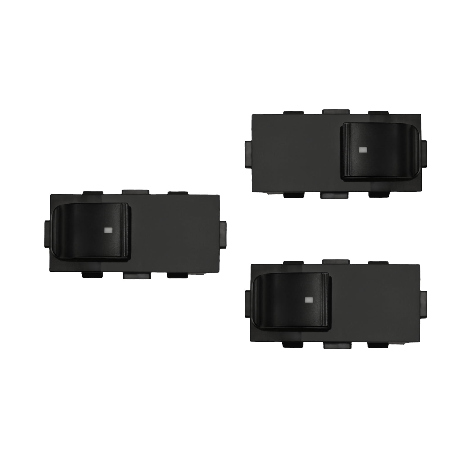 Set of 3 Front-Rear Power Window Switch Replacement For 2009-2012 ...