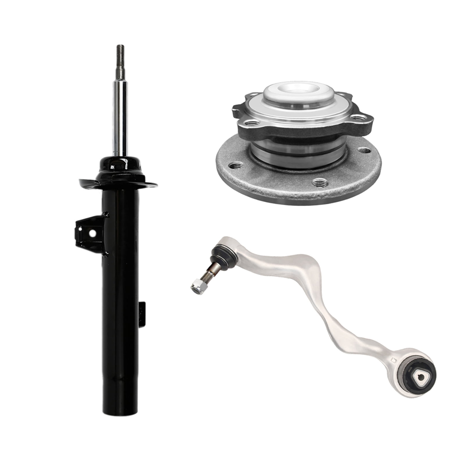 Set of 3 Front Right Lower Forward Control Arm Ball Joint-Wheel Hub ...