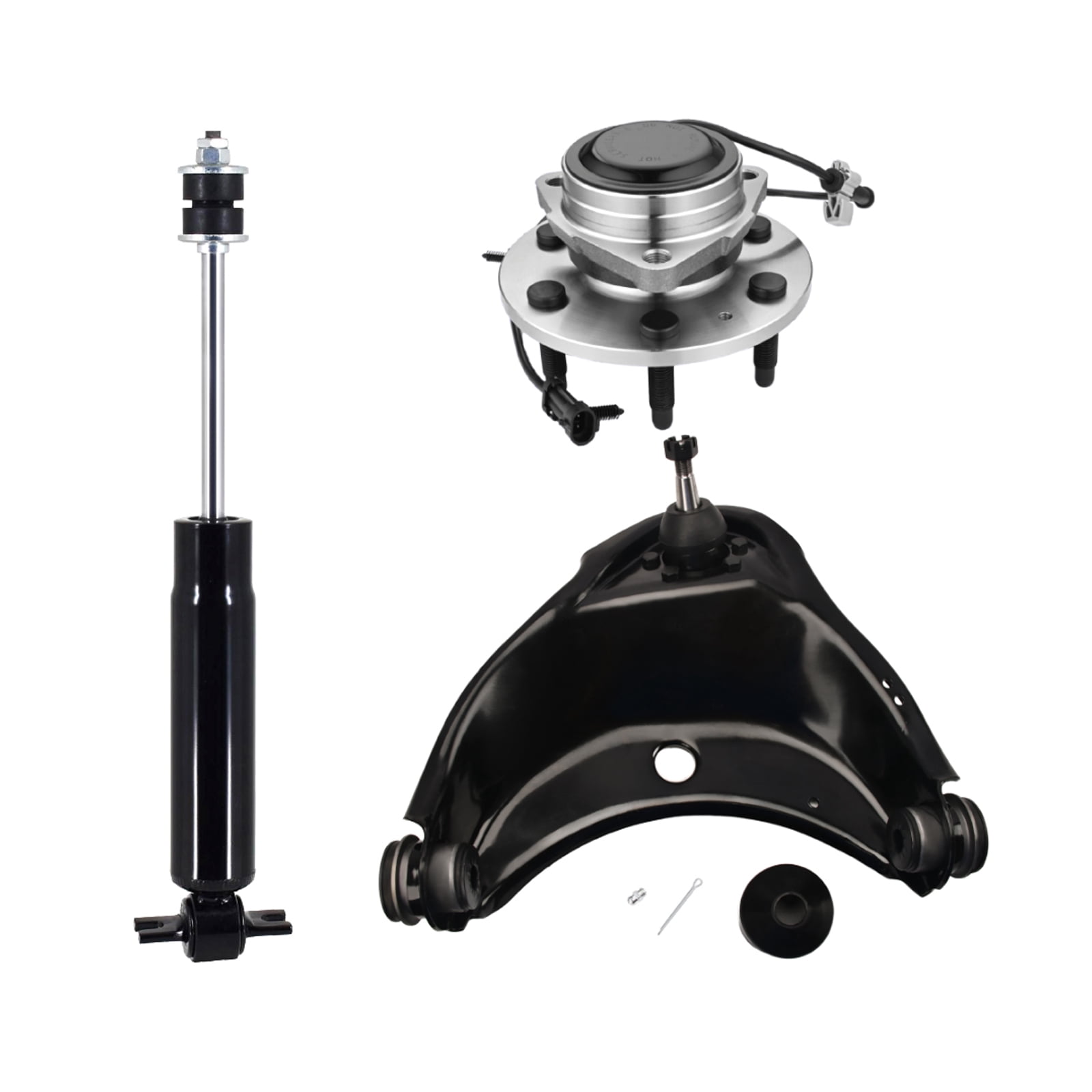 Set of 3 Front Right Upper Control Arm Ball Joint-Wheel Hub Bearing ...