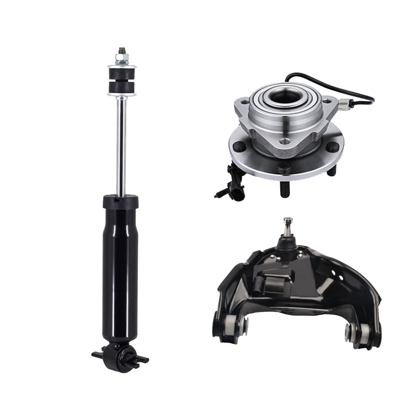 Set of 3 Front Right Upper Control Arm Ball Joint-Wheel Hub Bearing ...