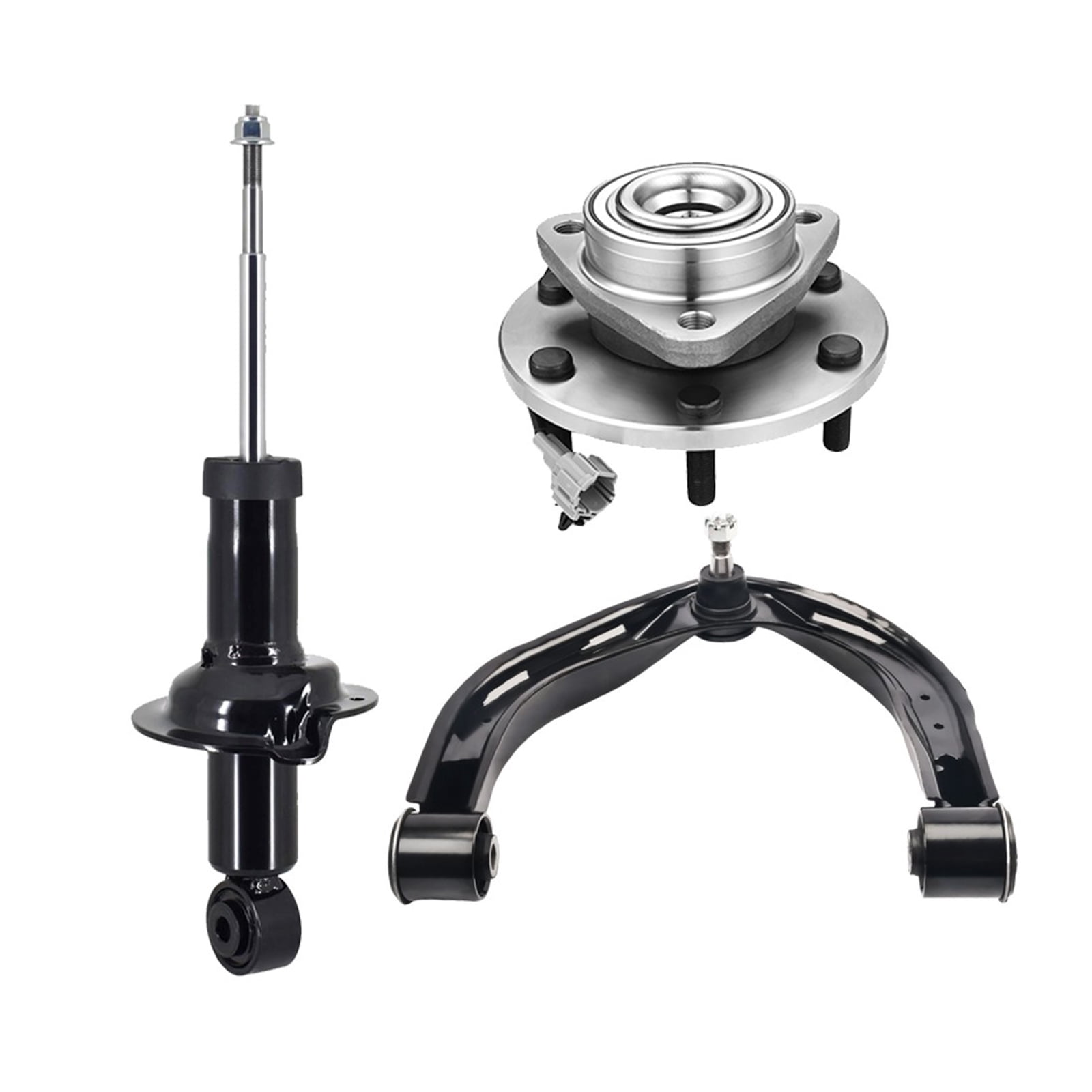 Set of 3 Front Right Upper Control Arm Ball Joint-Wheel Hub Bearing ...