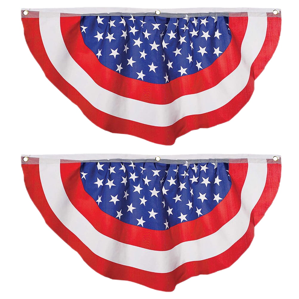 Set of 3 Garden Decorations Outdoor Flag Poles Flags Ornaments ...