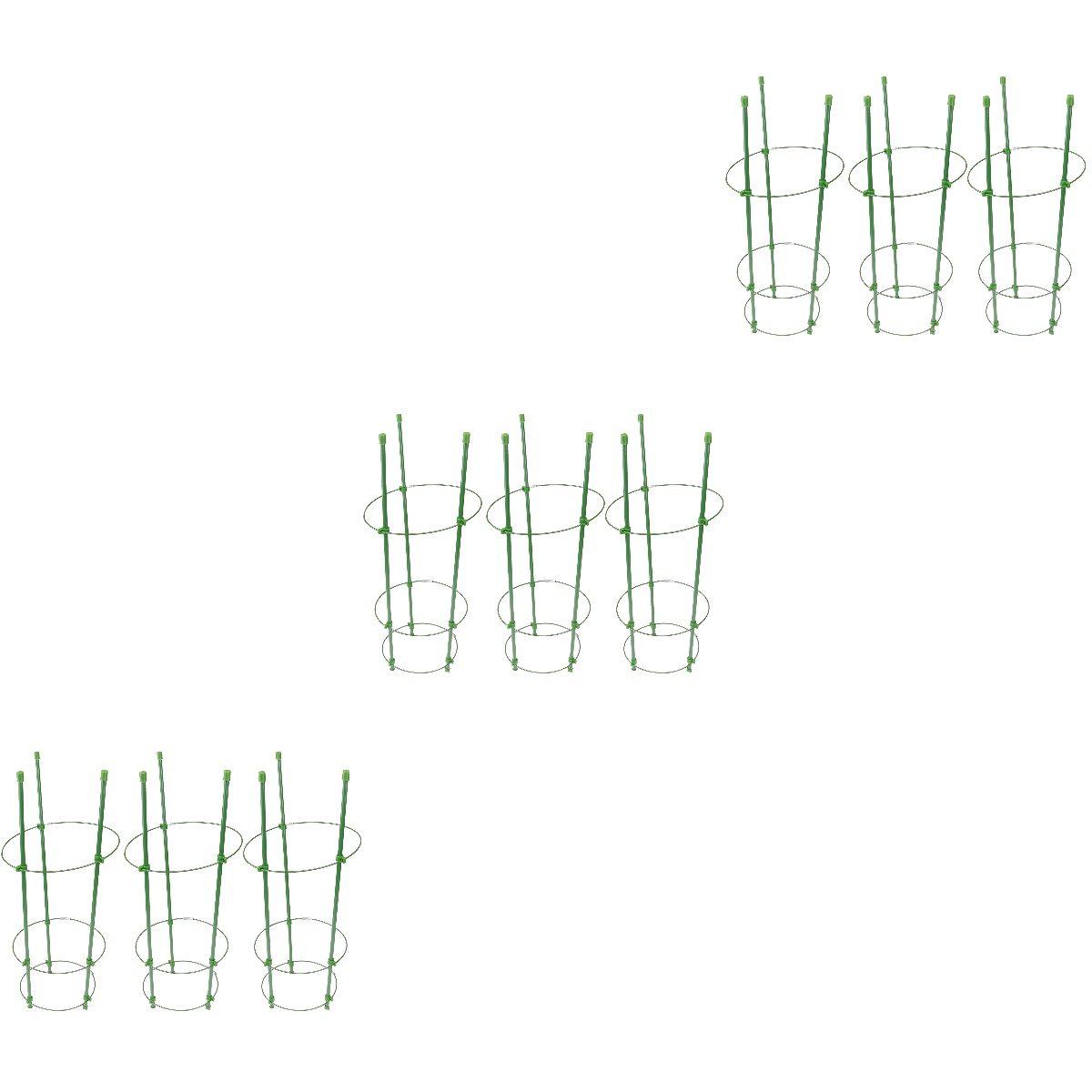Set of 3 Garden Trellis Vegetable Cage Stand Vine Climbing Net for ...
