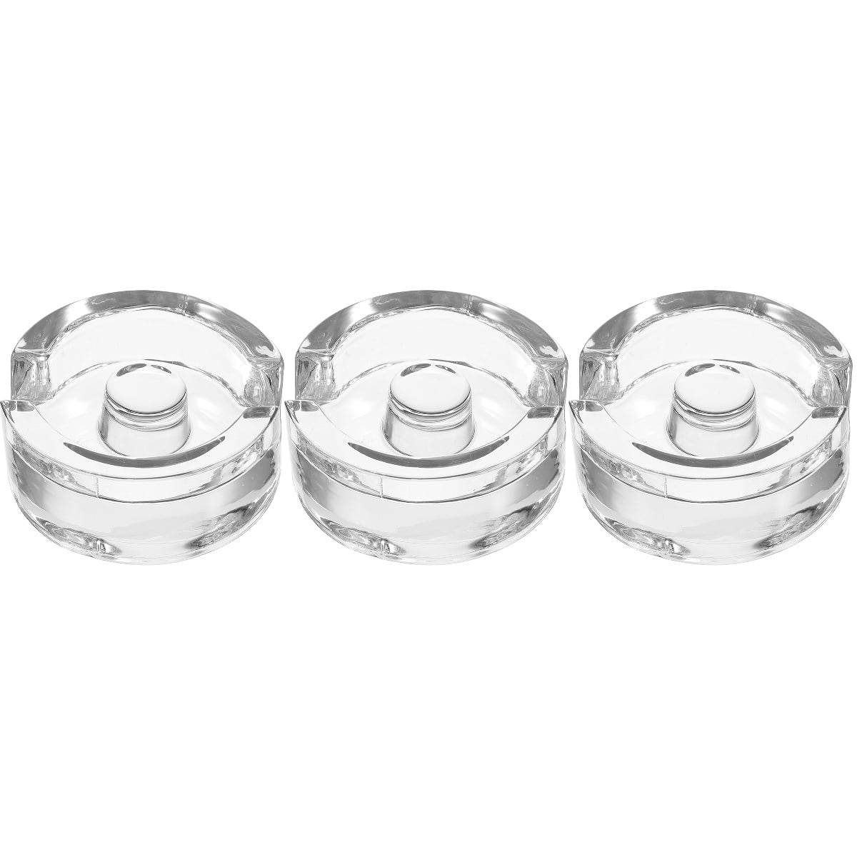 Set of 3 Glass Fermented Foods Lid for Mason Jars Fermentation Weight ...