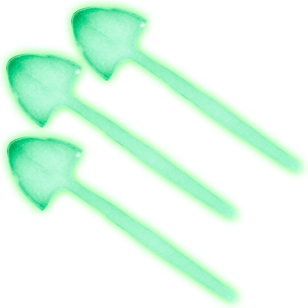 Set of 3 Glow In The Dark Spaded Shovels for WWE & AEW Wrestling Action ...