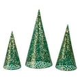 Free Shipping! Northlight Set of 3 Green and Gold Tabletop Cone Trees ...