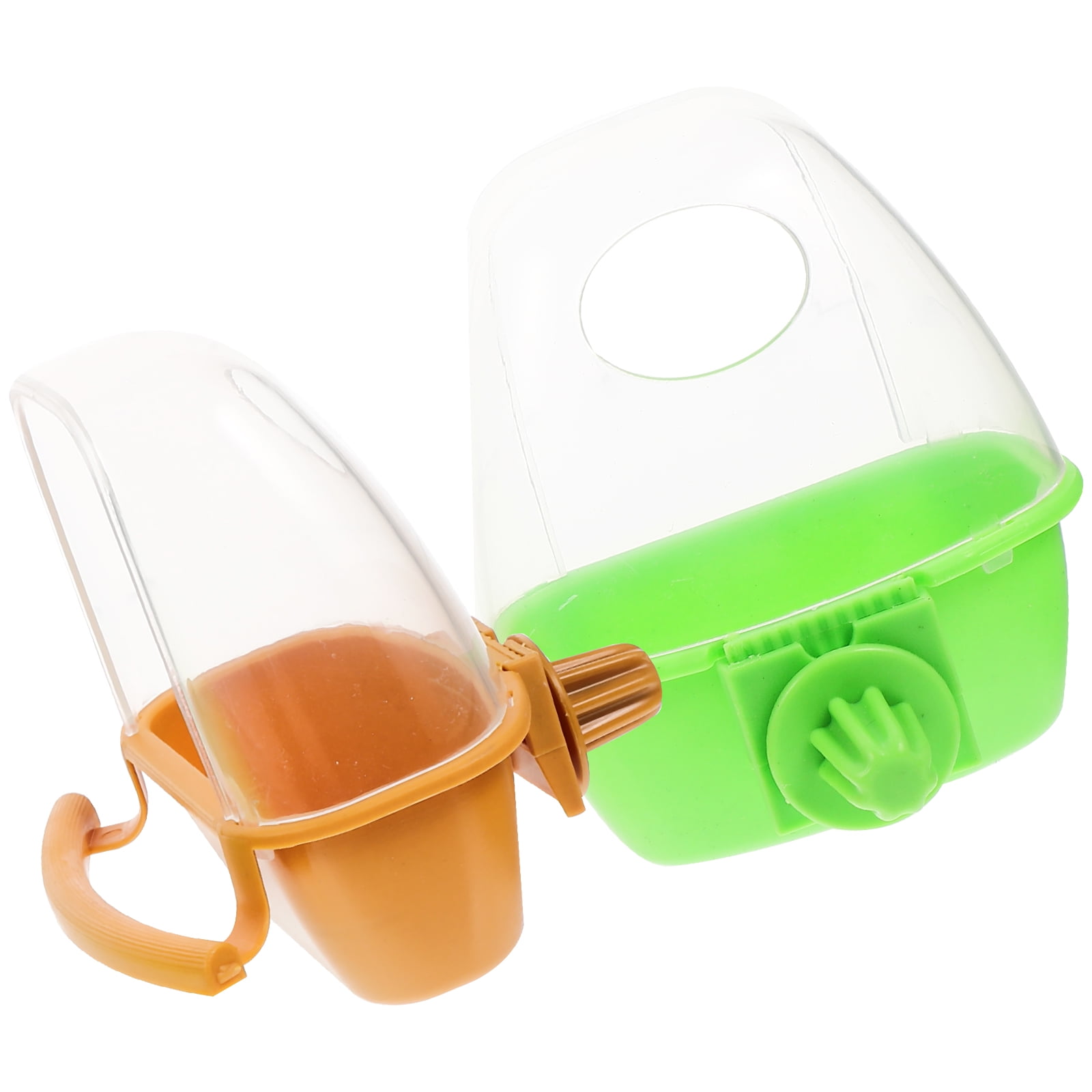 Set of 3 Guinea Pig Water Quail Cage Bird Trough Feeder Rabbit Parrot ...