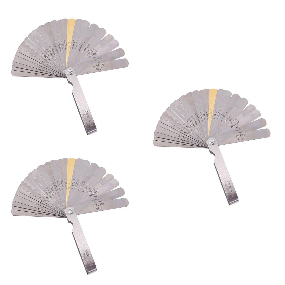 Set of 3 Guitar Guitars Feeler Gauge Nut File Gap Conical Metric System ...