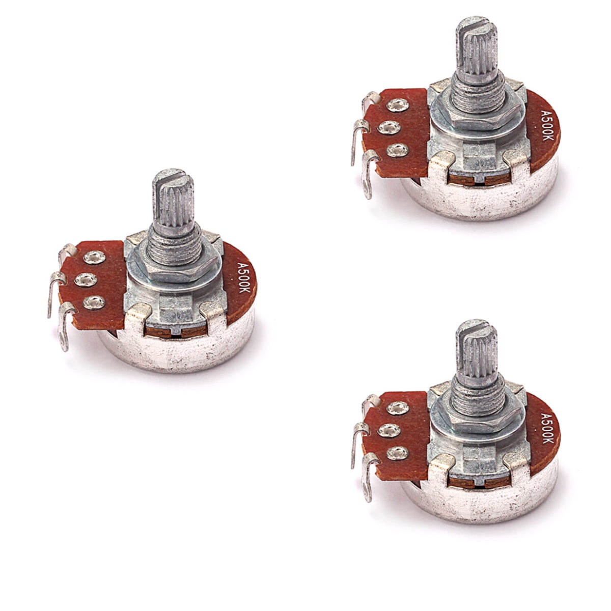 Set of 3 Guitar Volume Potentiometer Pedal Knobs Shaft Instrument ...