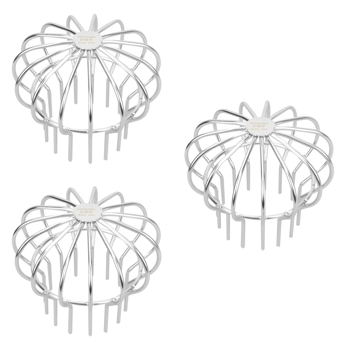 Set of 3 Gutter Guards Debris Rainwater Drain Filter Sink Strip ...