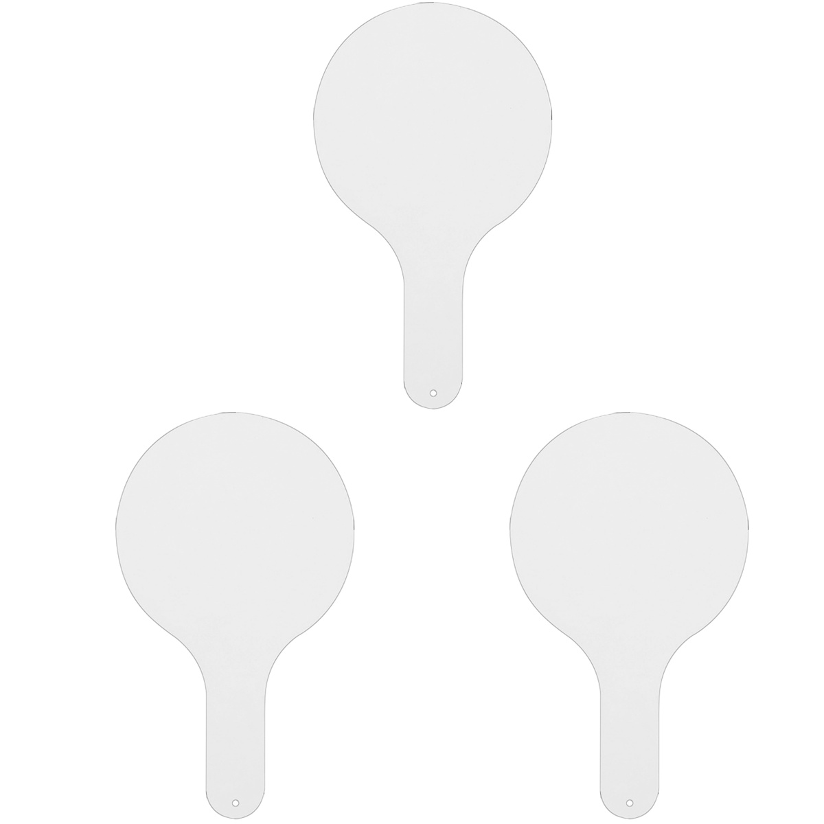 Eease 3pcs Handle White Board School Handheld Answer Board Handheld ...