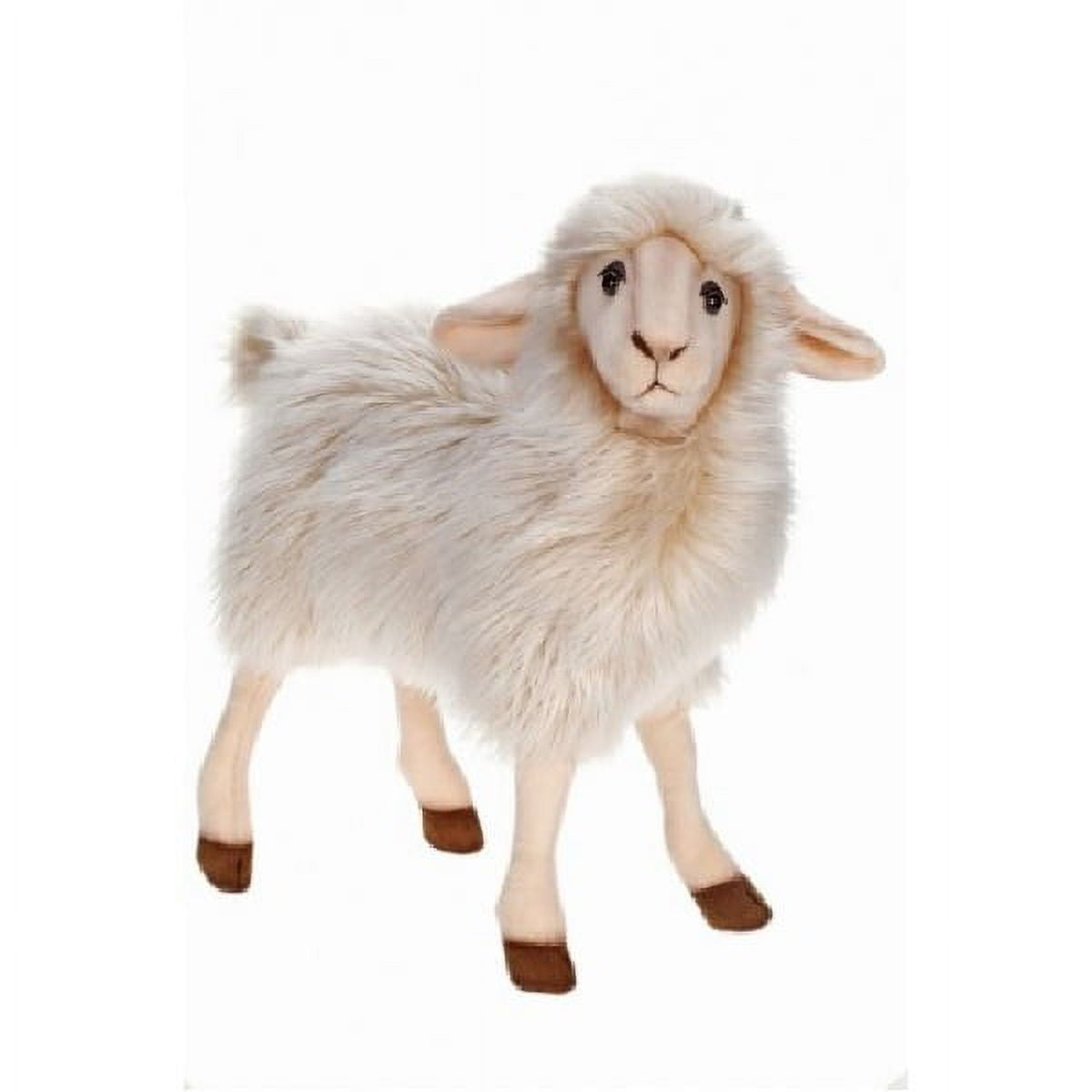 Handcrafted Cuddlers Set of 3 Handcrafted Plush White Sheep Stuffed ...