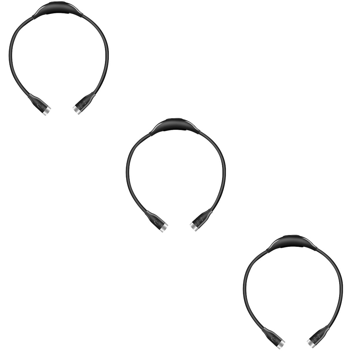 Set of 3 Hands Free Torch Neck Light for Reading Book Accessories Lamp ...