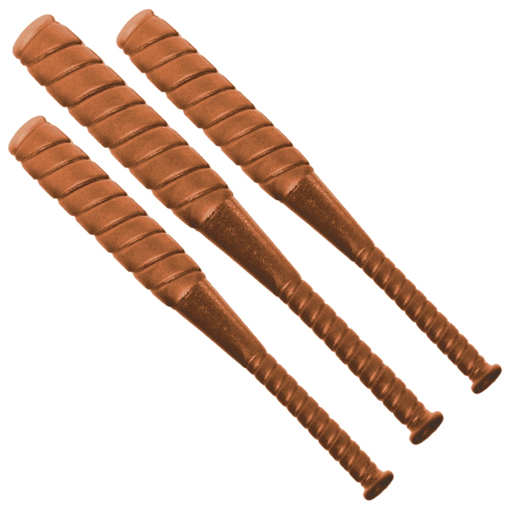 Set of 3 Brown Baseball Bats for WWE & AEW Wrestling Action Figures ...