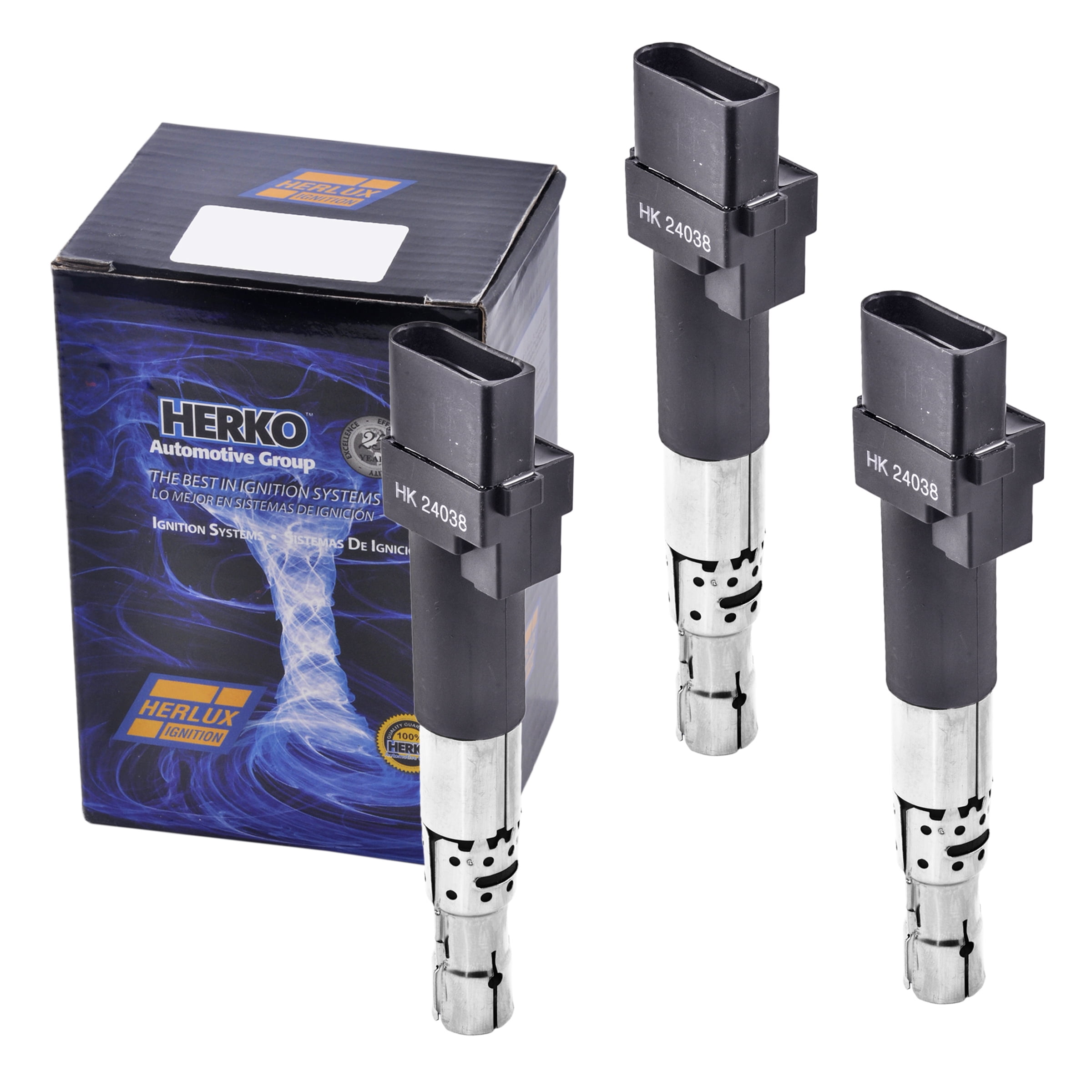 Set of 3 Herko B155 Ignition Coils For Audi Porsche Volkswagen V6 V8 ...