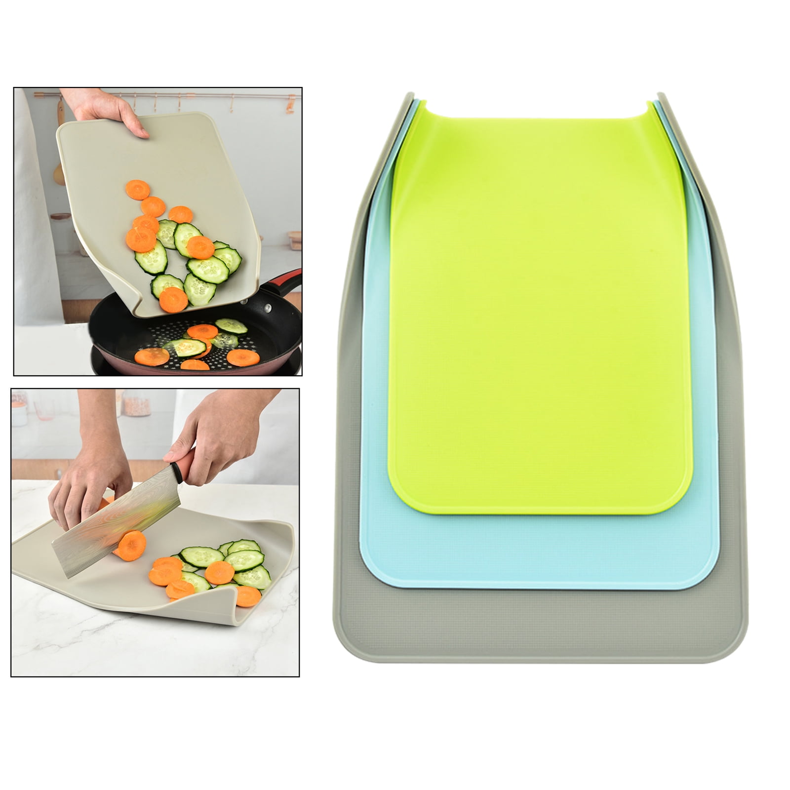 Set of 3 Household Rectangle Chopping Board Fruit Cheese Vetegable ...