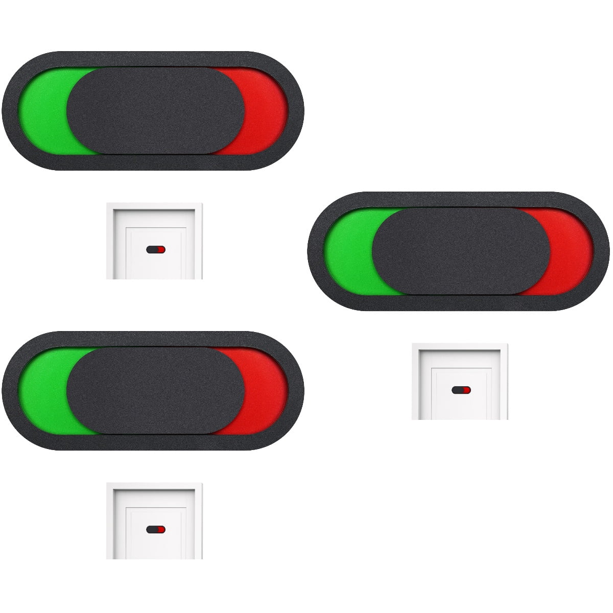 Set of 3 ID Plate Hotel Door Signs Signboard Open and Closed Sign ...