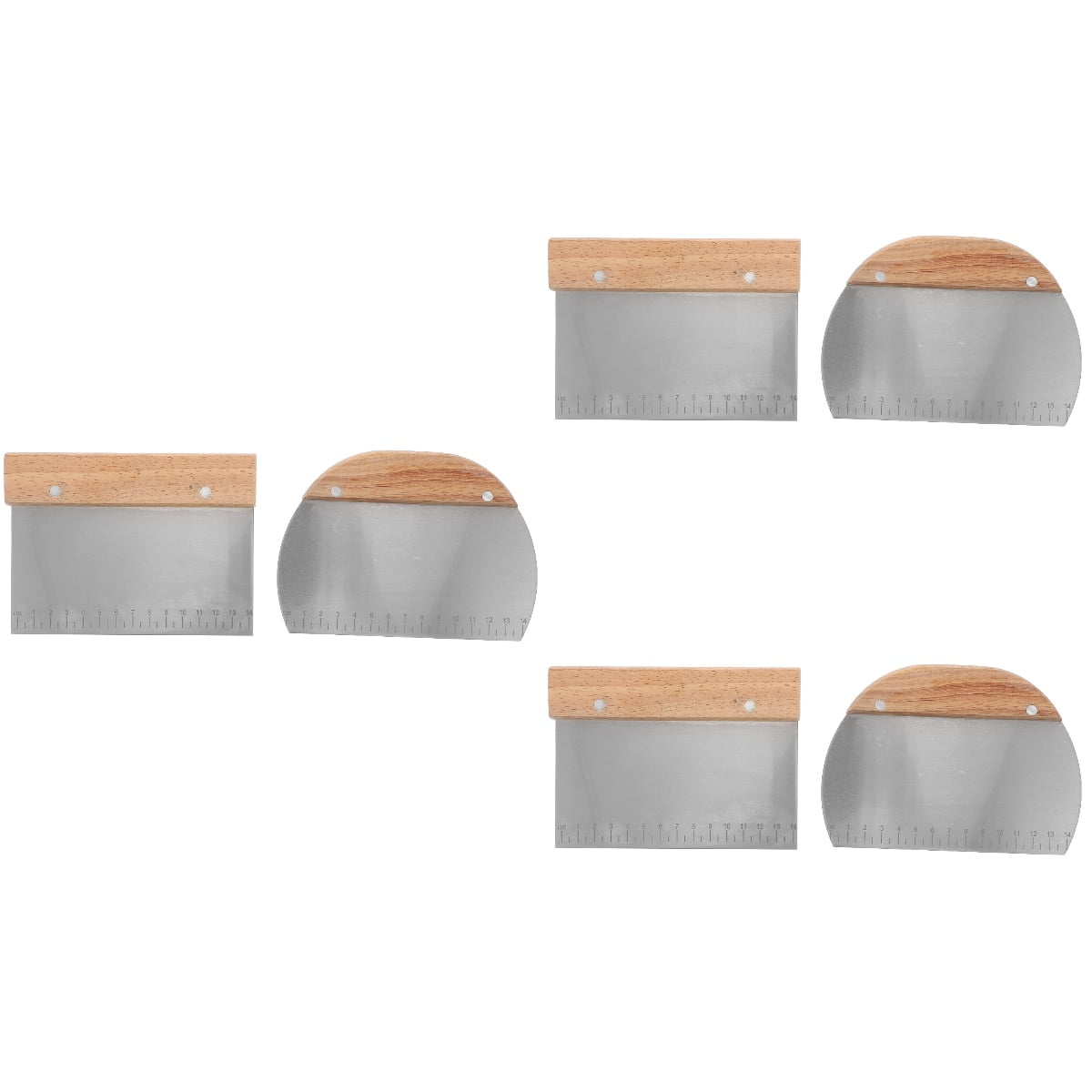 Set of 3 Icing Smoother Flour Cut Baking Sheet Scraper Pastry - Walmart.com