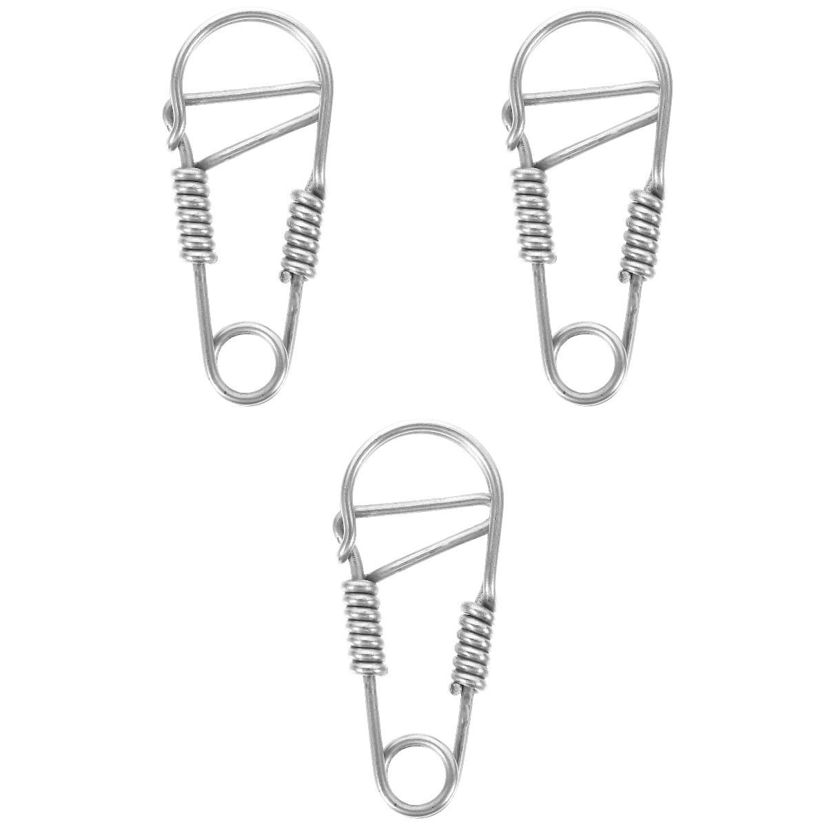 Set of 3 Key Chain Stainless Steel Keychains Trendy Utility Ring Car ...