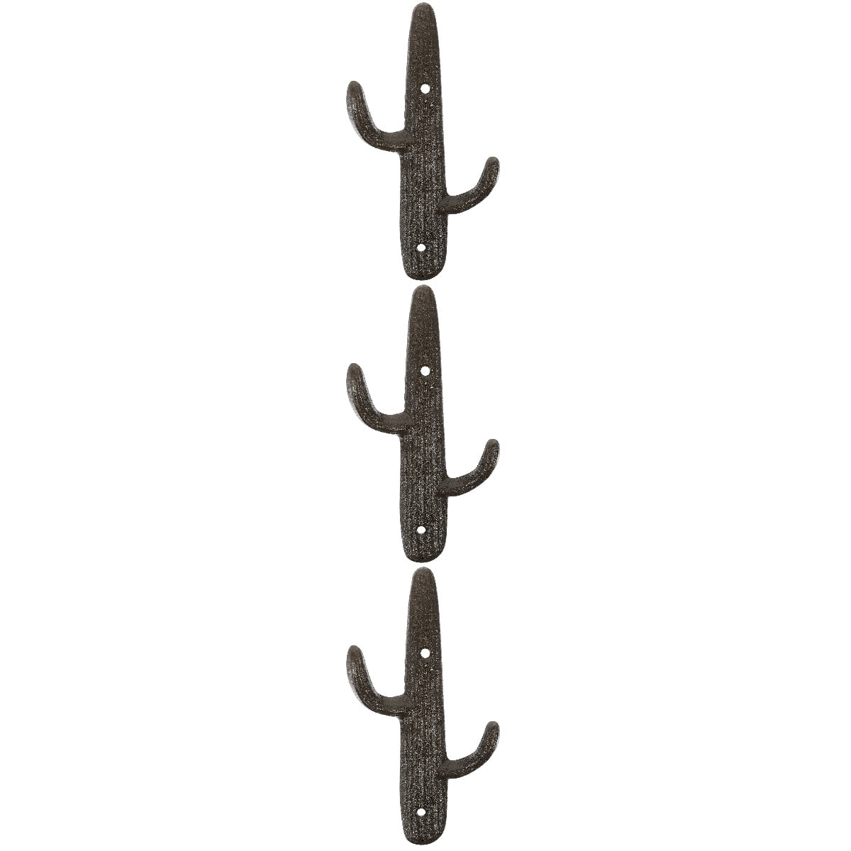Set of 3 Key Holder for Wall Funky Hooks Cactus Vintage Coat Hanger ...
