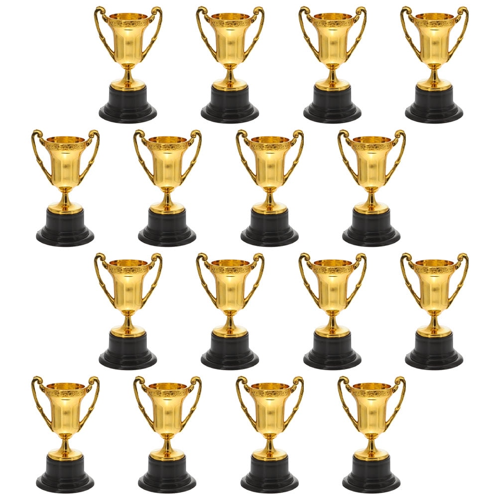 Set of 3 Kids Game Prop Trophy Cup Mini Football Trophies Toddler Child ...