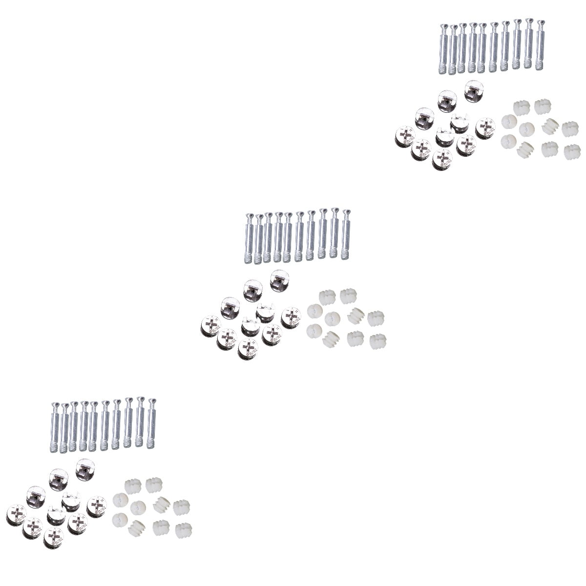 Set of 3 Kit Hinge Repair Plate Sturdy Furniture Connectors - Walmart.com