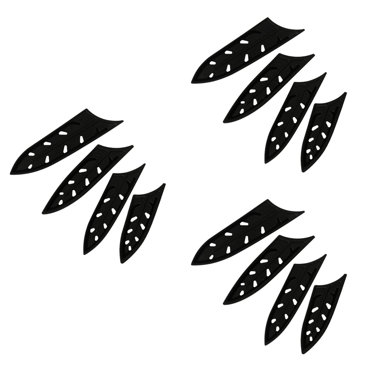 Set of 3 Knife Display Case Guard Cutter Guards Black - Walmart.com
