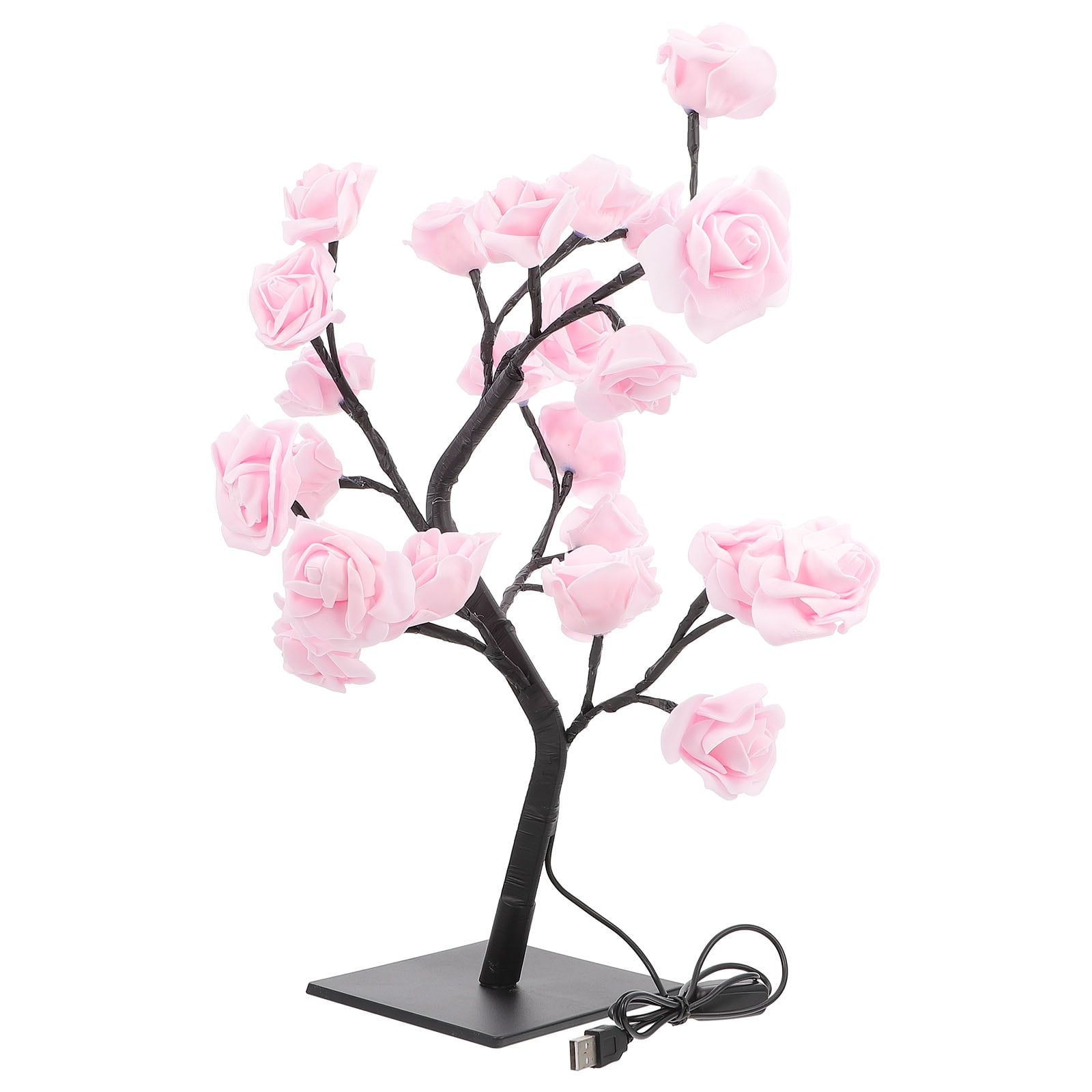 Set of 3 LED Rose Light Tree Lights Shop Decoration - Walmart.com