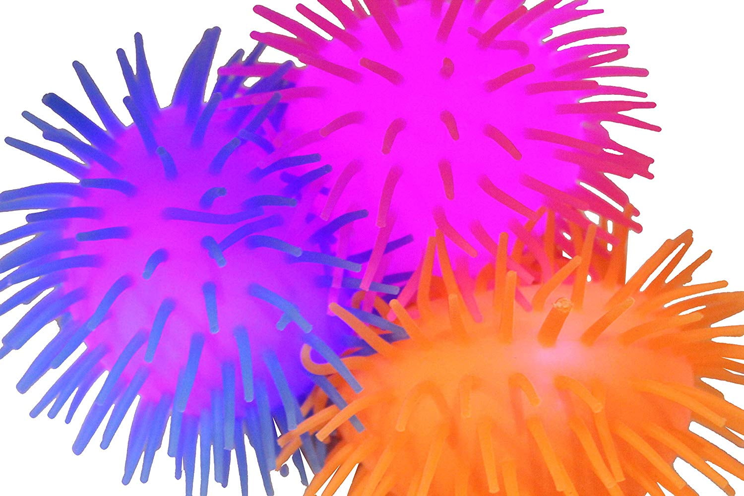 Set of 3 Light Up 5" Puffer Balls - Sensory Fidget and Stress Balls ...
