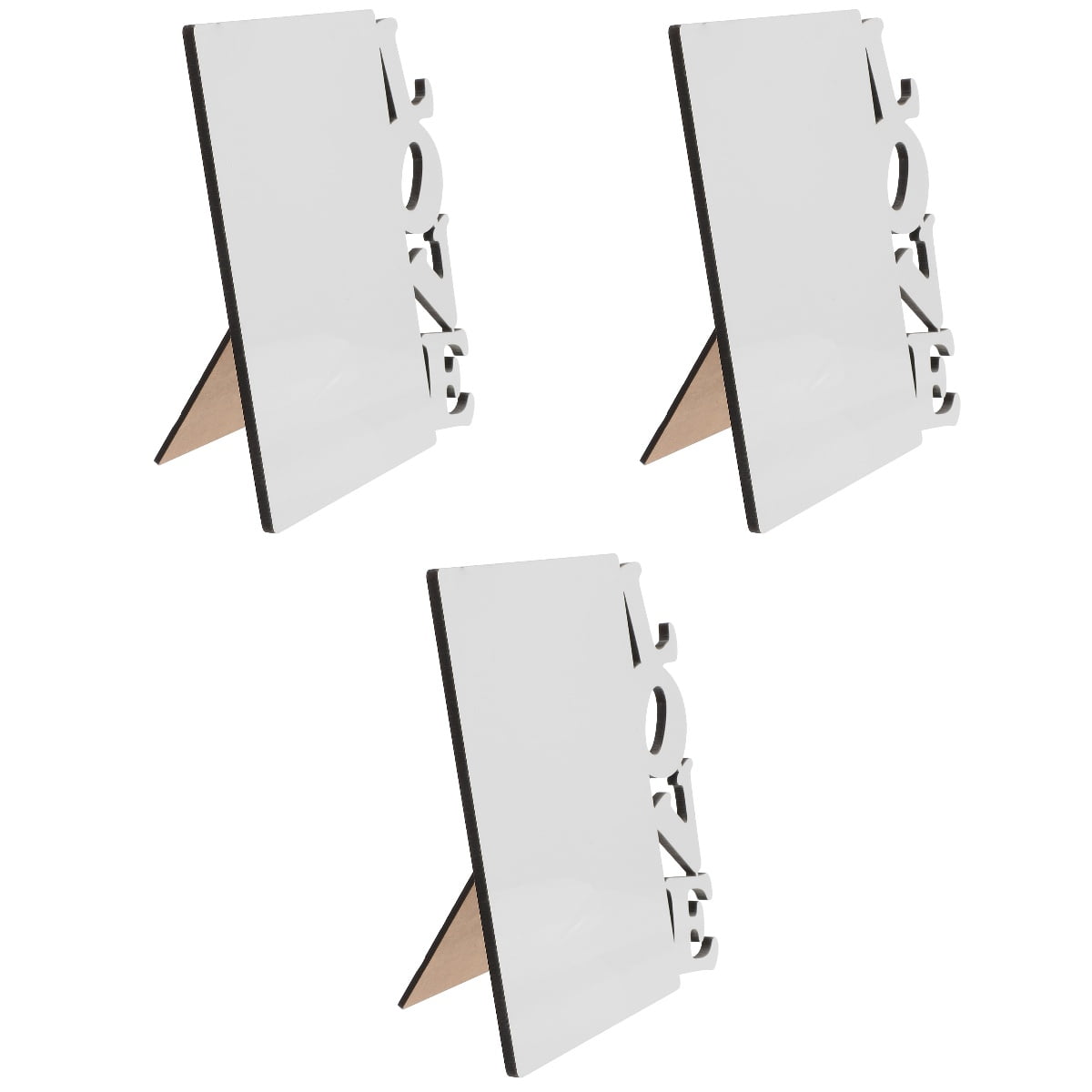 Set of 3 Love Letter Photo Frame Picture DIY Blank Office Decore ...