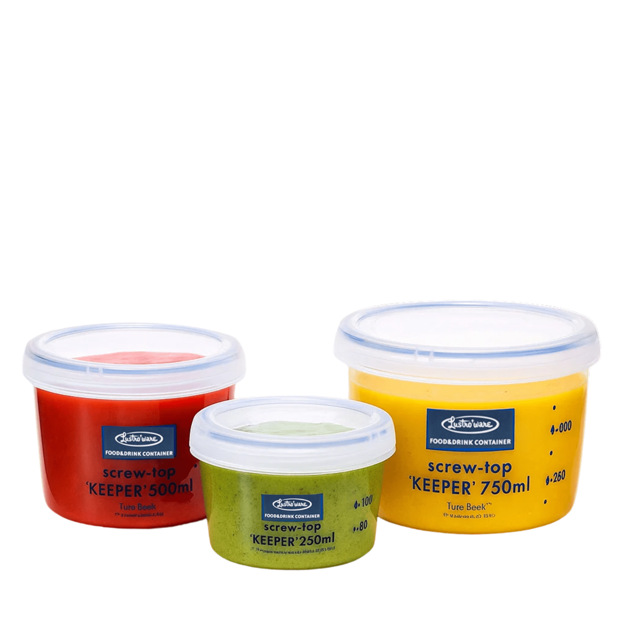 ( Set of 3 ) Lustroware Airtight Screw Top Food Containers with ...